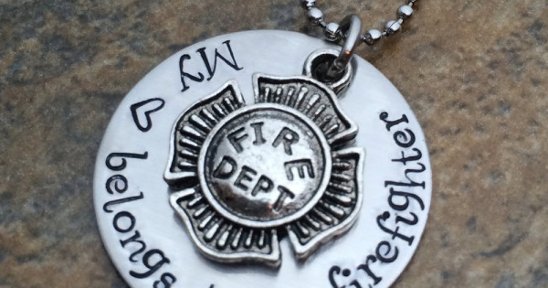 Firefighter girlfriend necklace store